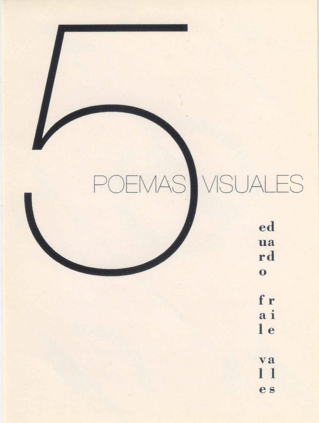 5 poemas visuales – Ediciones Tansonville